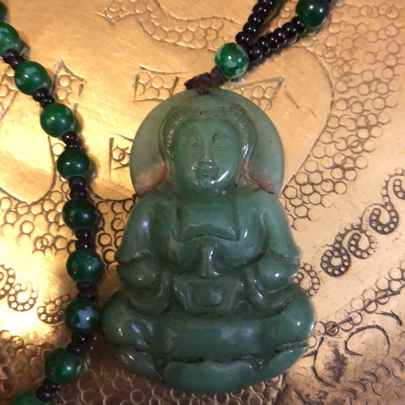 unique antque | Jewelry | Authentic Antique Jade Buddha Pendant | Poshmark